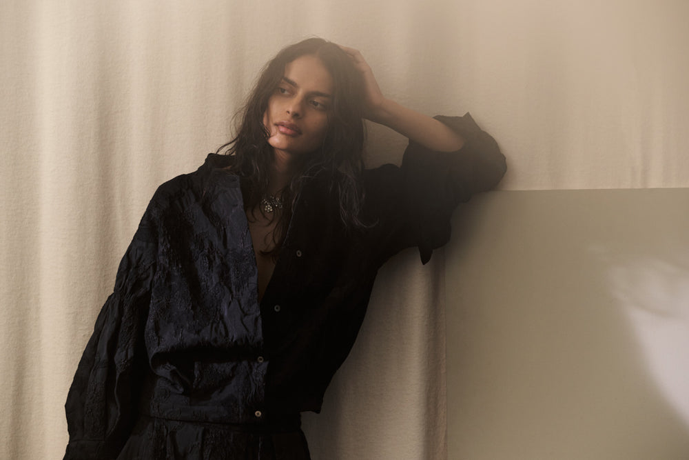 Vita - Scribble long dress I Blush